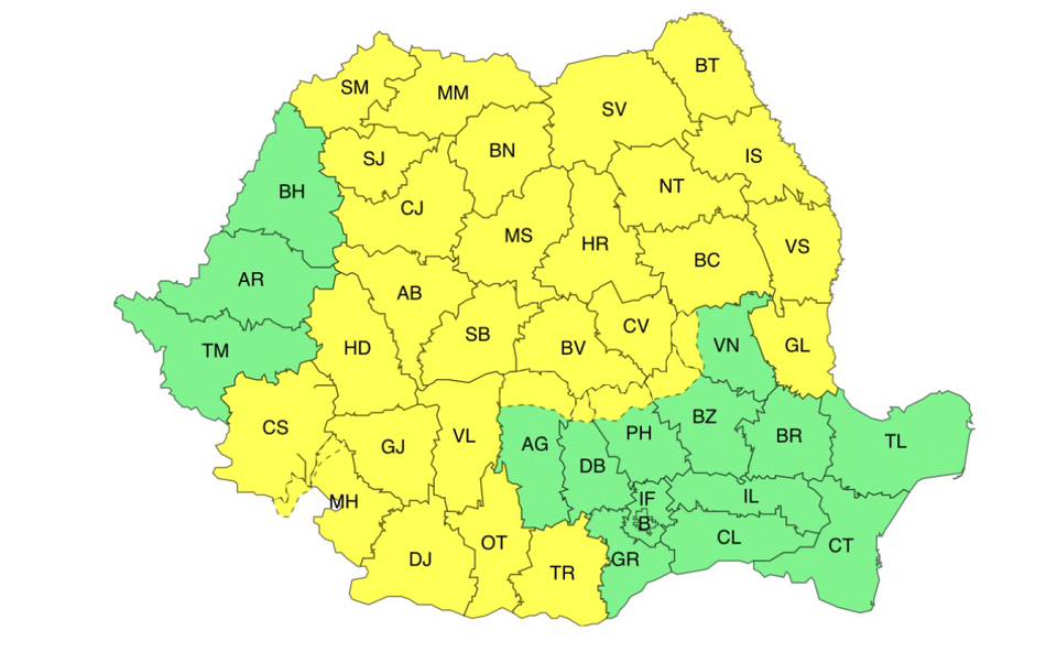 Ultima oră: Alertă meteo de vreme rea. Zone vizate de fenomene