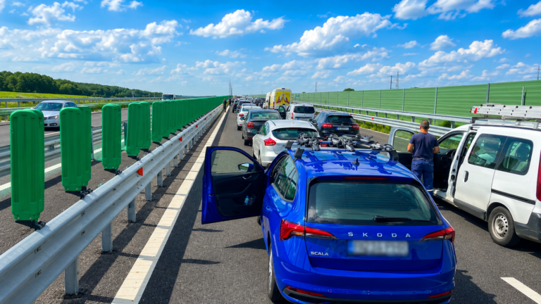 Accident cu victime pe autostrada A1, spre Pitești